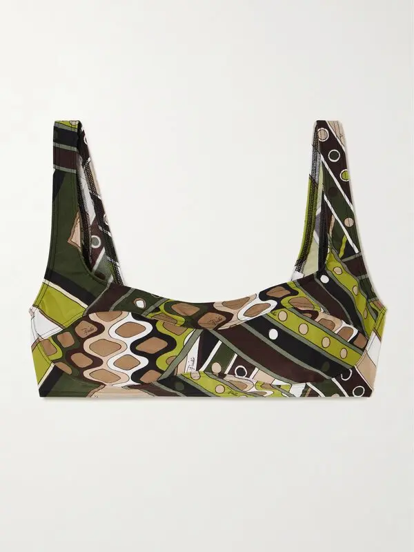 Emilio Pucci Printed Bikini Top
