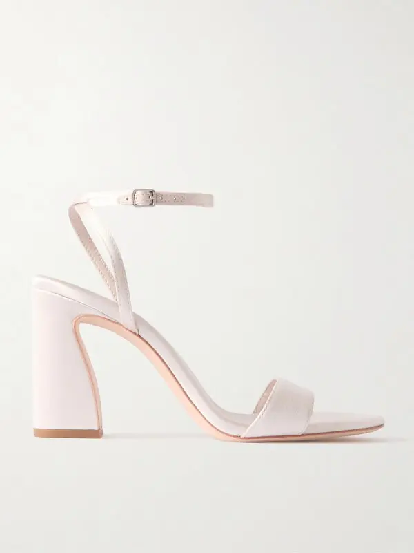 LOEFFLER RANDALL Malia Satin Sandals - Neutrals