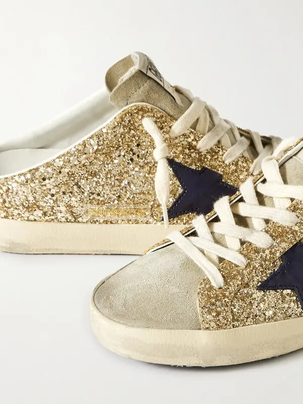 GOLDEN GOOSE Super-star Sabot Distressed Slip-on Sneakers