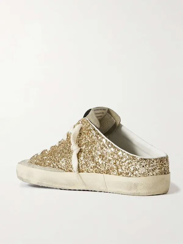 GOLDEN GOOSE Super-star Sabot Distressed Slip-on Sneakers