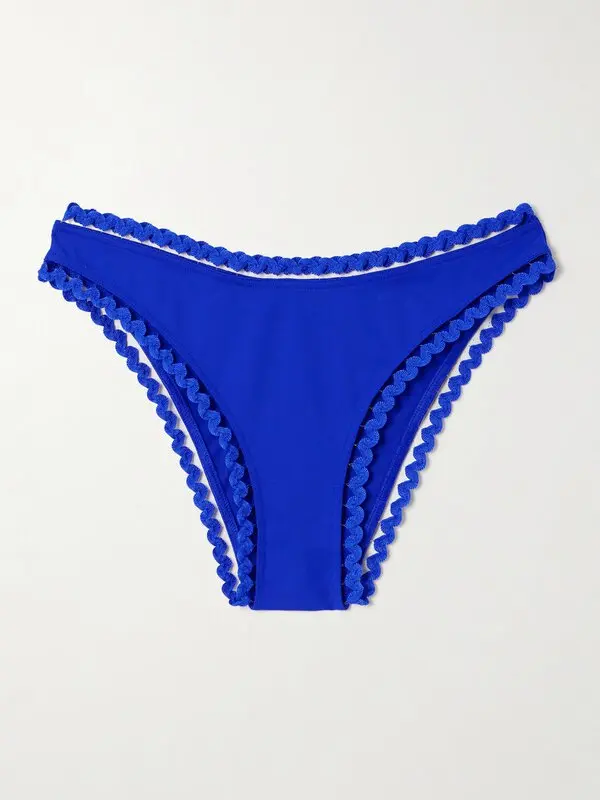 ERES Fever Boogie Ric Rac-trimmed Bikini Briefs - Blue