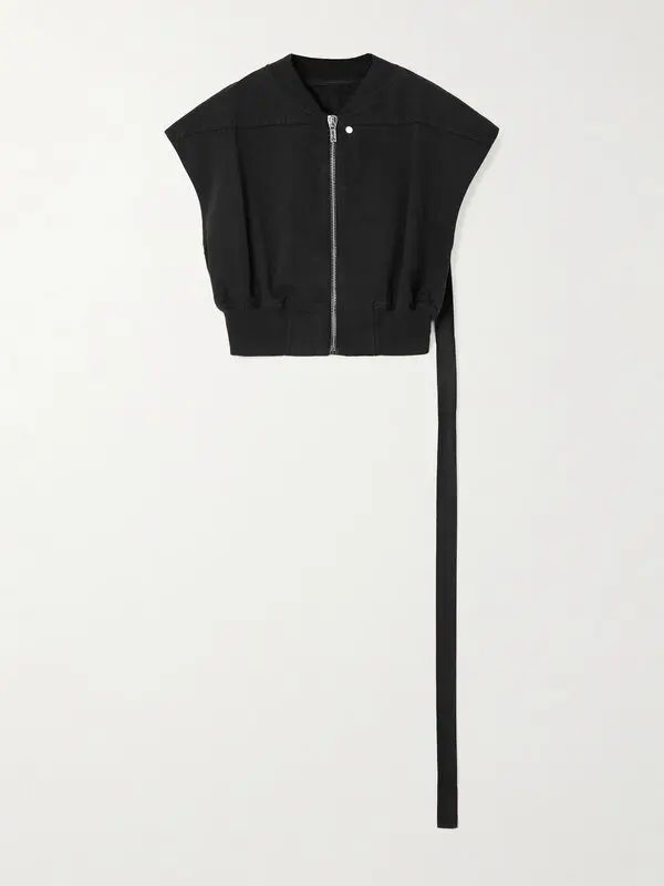 Rick Owens Babel Tatlin Cotton Bomber Jacket - Black