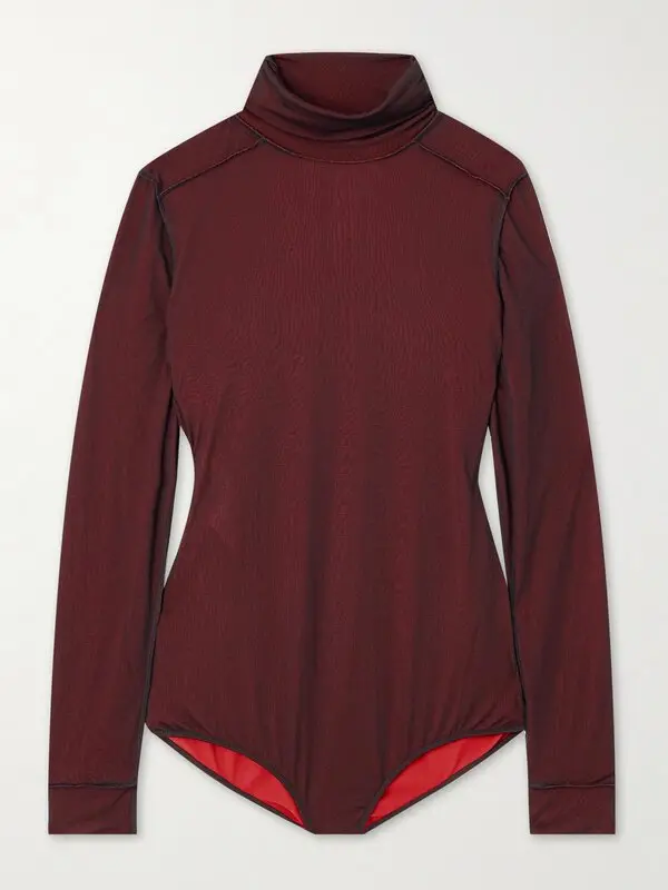 MAISON MARGIELA Laye Jersey Turtleneck Bodysuit