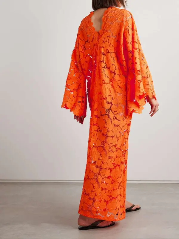 Miguelina Sasha Guipure Lace Kaftan