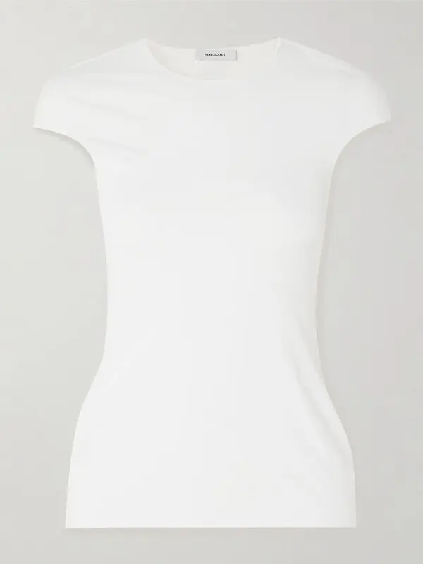 FERRAGAMO Two-tone Layered Jersey Set