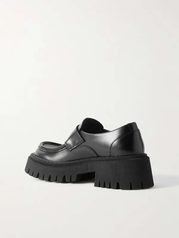 Balenciaga Tractor Leather Loafers