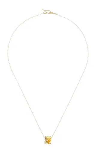 TEN THOUSAND THINGS 18k Yellow Gold Amber Necklace