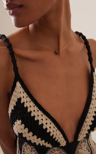 TEN THOUSAND THINGS 18k Yellow Gold Amber Necklace