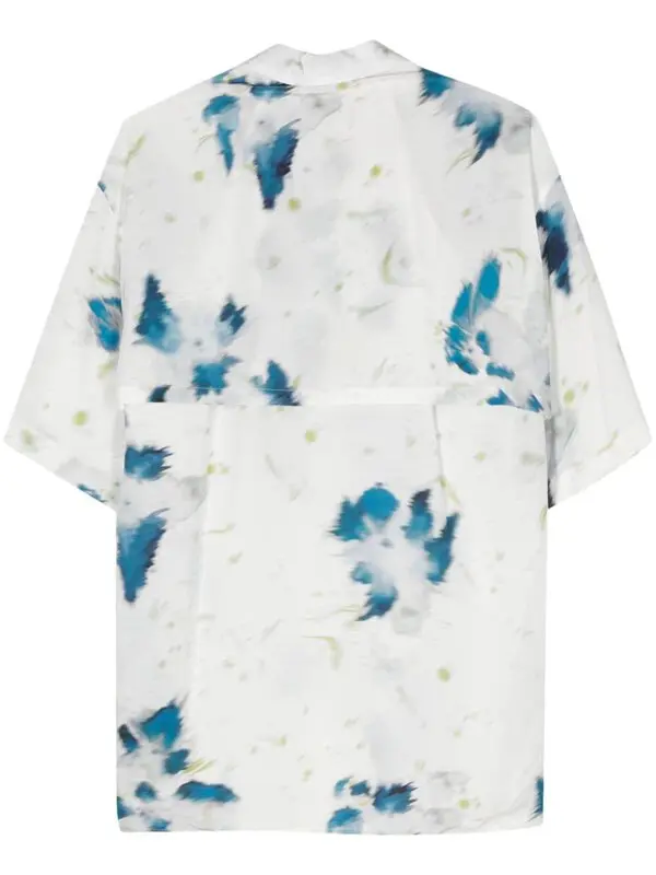 LEMAIRE Floral-print Shirt - White