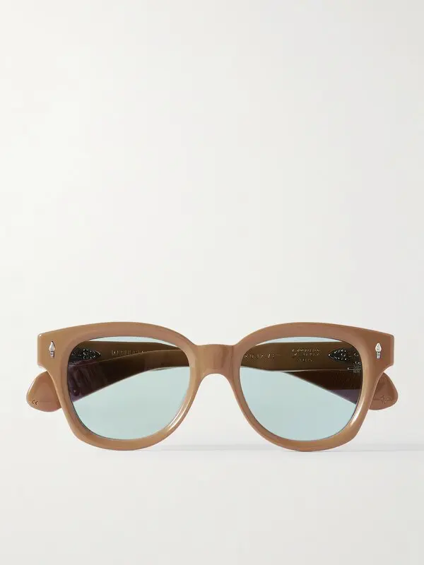 JACQUES MARIE MAGE Mojave Round-frame Sunglasses - Brown