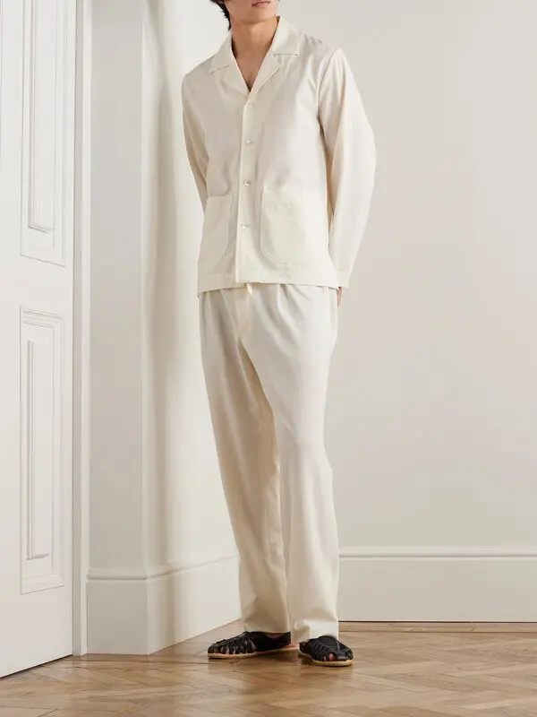 STOFFA Wool-seersucker Overshirt
