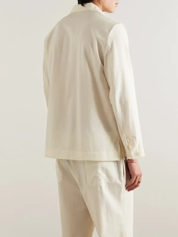 STOFFA Wool-seersucker Overshirt