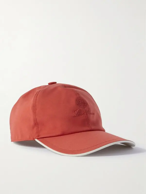 Loro Piana Logo-embroidered Storm System® Baseball Cap - Orange