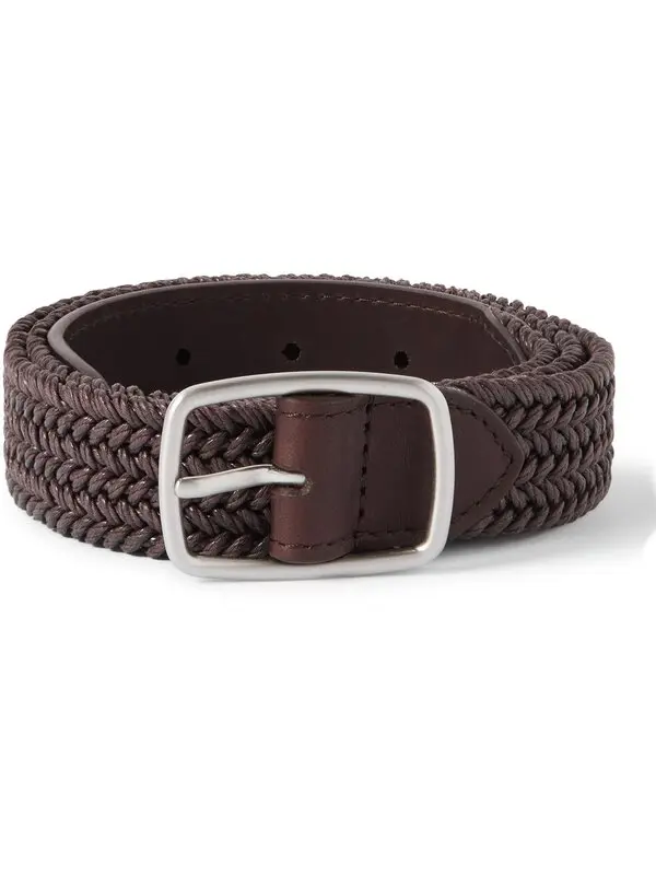 Loro Piana Trimmed Woven Cotton Belt