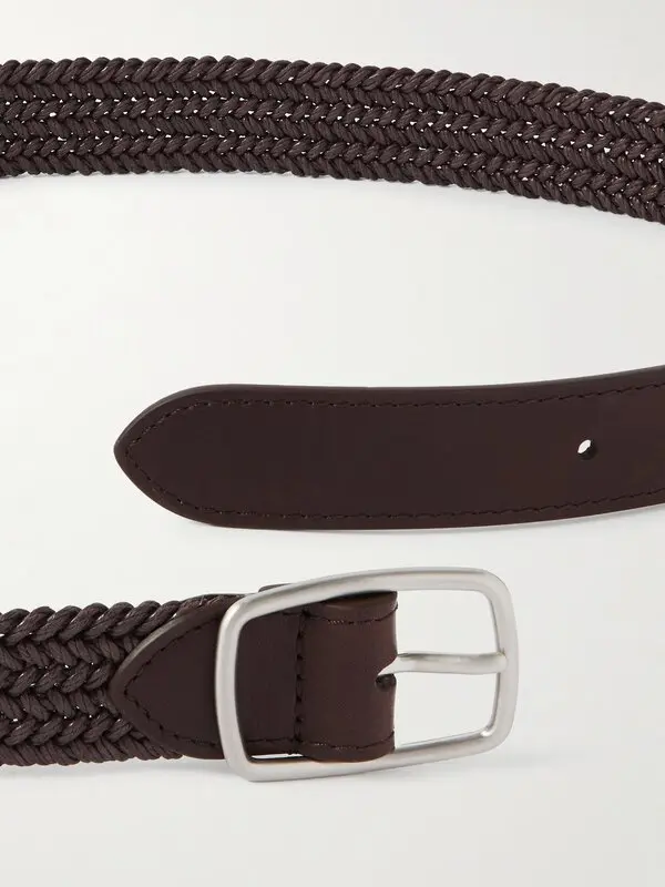 Loro Piana Trimmed Woven Cotton Belt