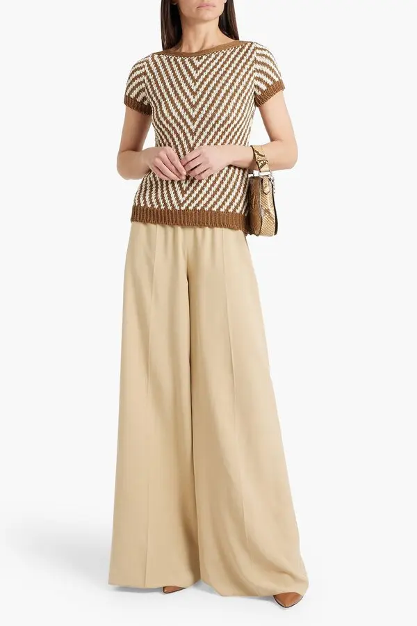 Max Mara Silk Wide-leg Pants