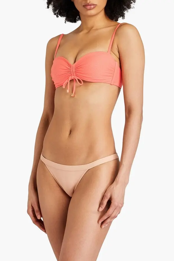 Heidi Klein Ruched Bandeau Bikini Top