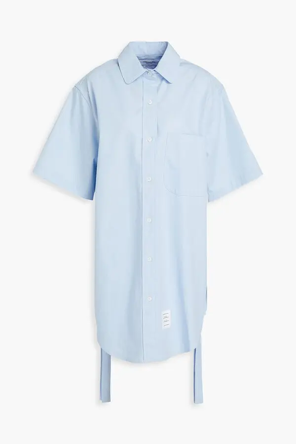 Thom Browne Cotton-poplin Mini Shirt Dress