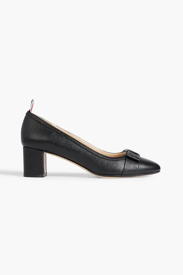 Thom Browne Bow-detailed Leather Pumps