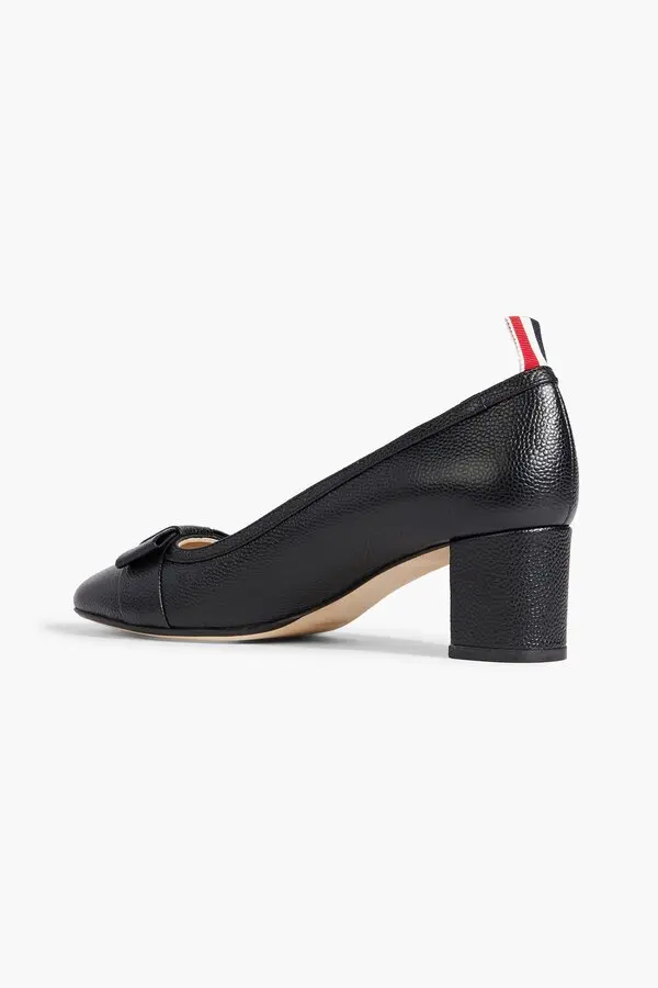 Thom Browne Bow-detailed Leather Pumps