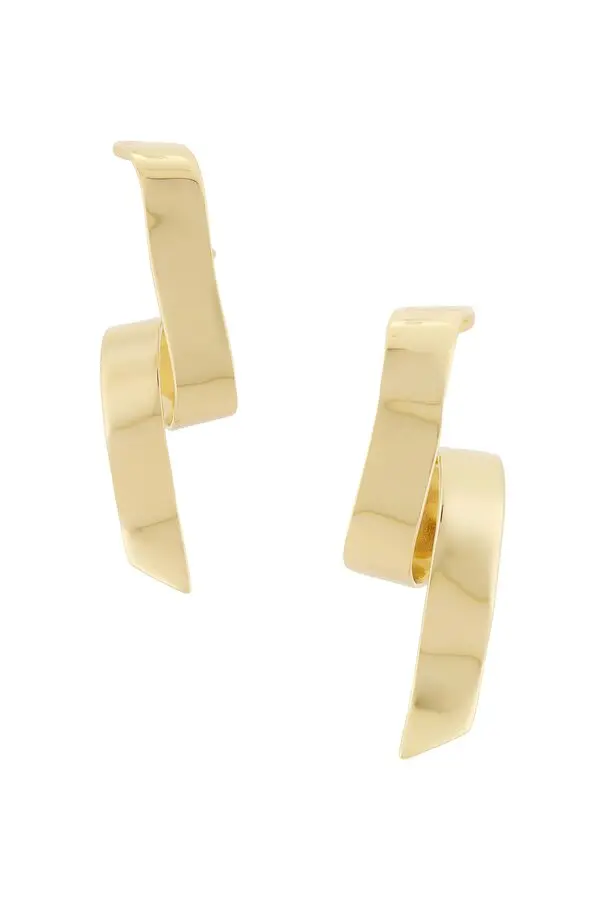 Rabanne Wave Dangle Earrings - Gold