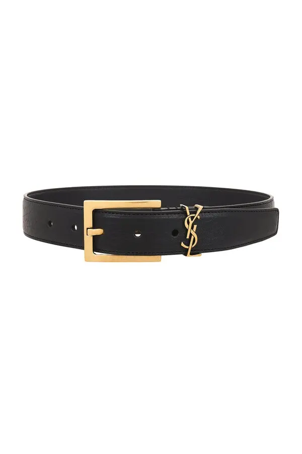 Saint Laurent Monogramme Belt - Nero