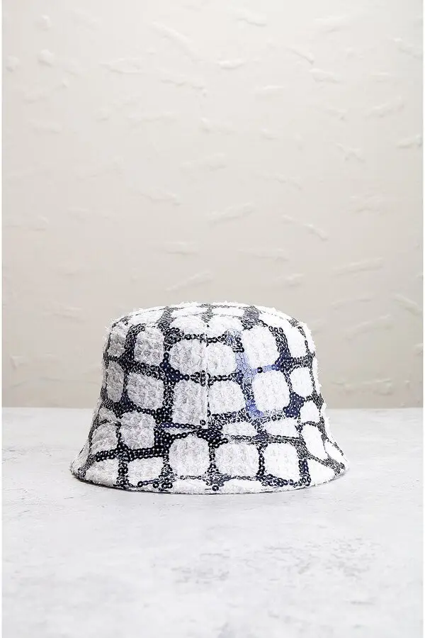 Chanel Sequined Tweed Coco Bucket Hat