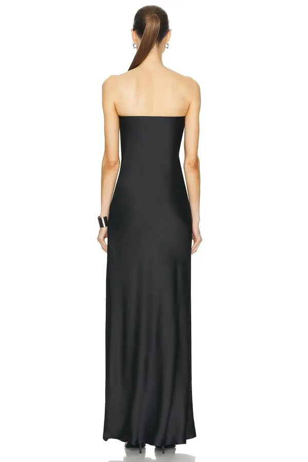 Norma Kamali Bias Strapless Gown