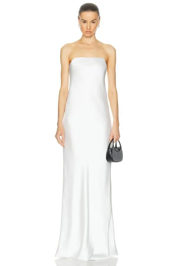 Norma Kamali Bias Strapless Gown