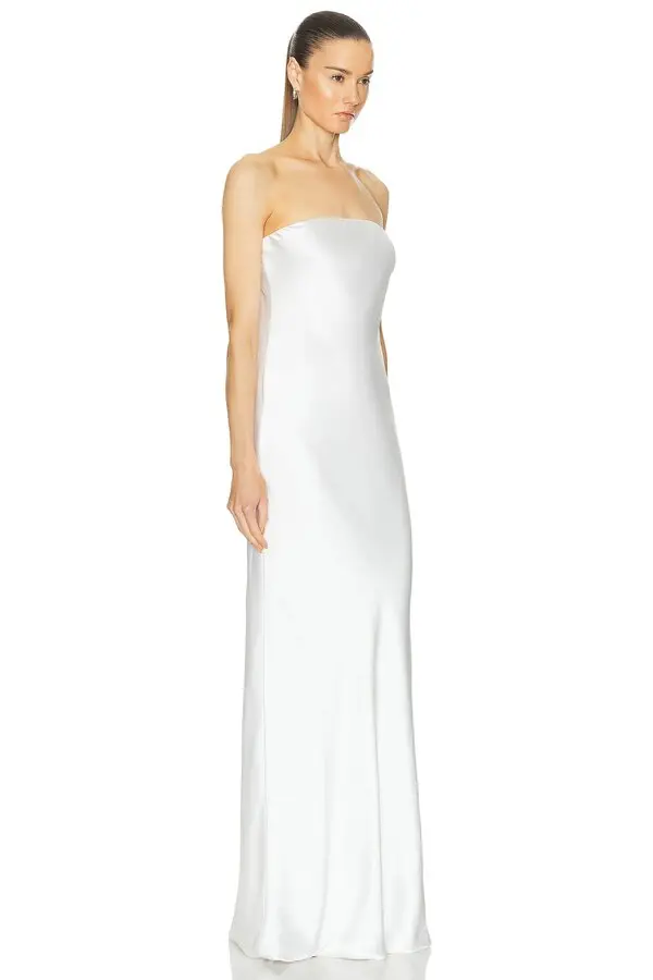 Norma Kamali Bias Strapless Gown