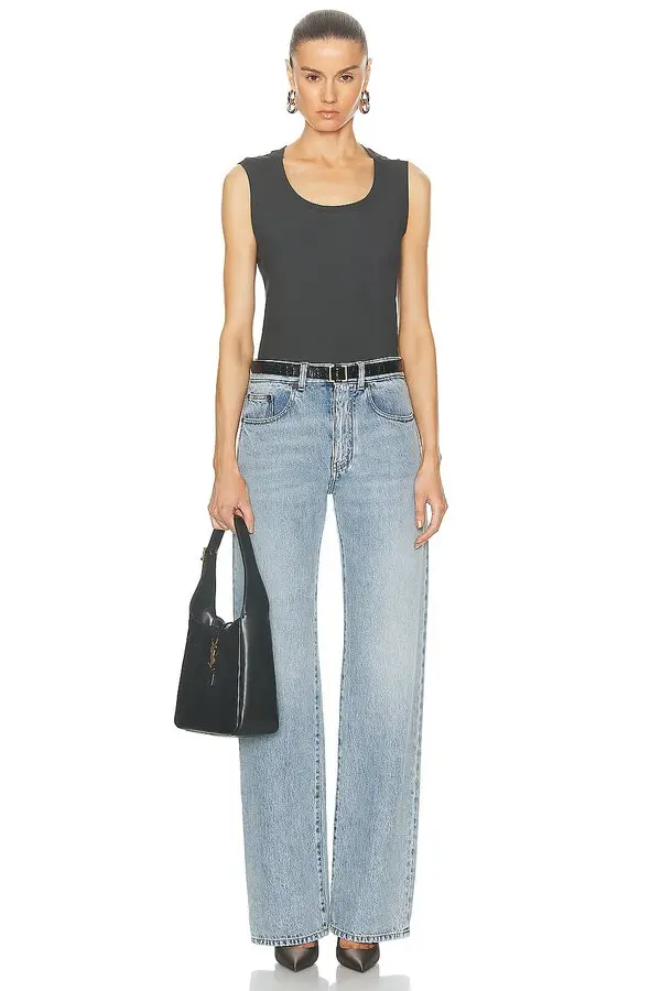 Saint Laurent Jersey Tank Top - Gris