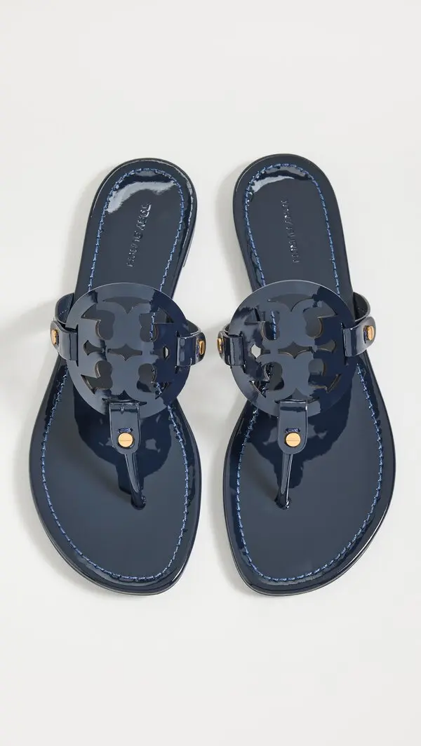 Navy Blue Light Blue Tory Burch Sandals Tory Burch Miller Sandals