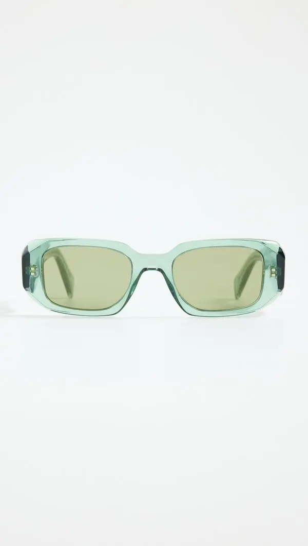 Prada Pr 17ws Rectangular Sunglasses - Transparent Sage