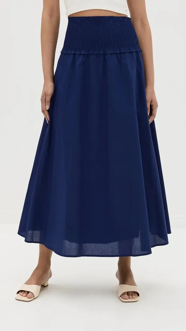 Hill House Home The Delphine Skirt - Navy