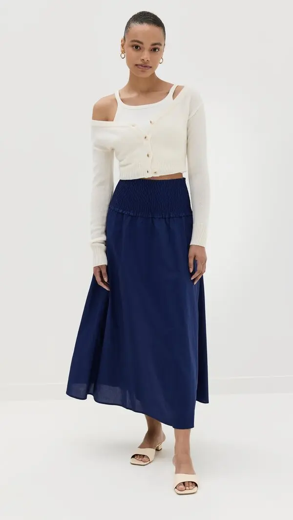 Hill House Home The Delphine Skirt - Navy