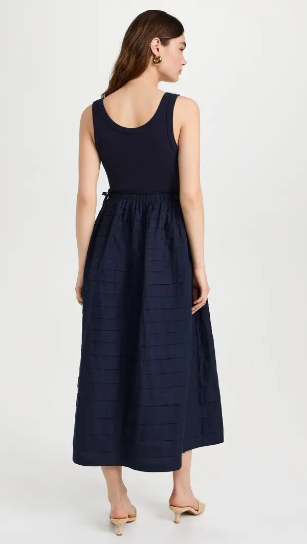 Cinq À Sept Akira Pleated Poplin Dress