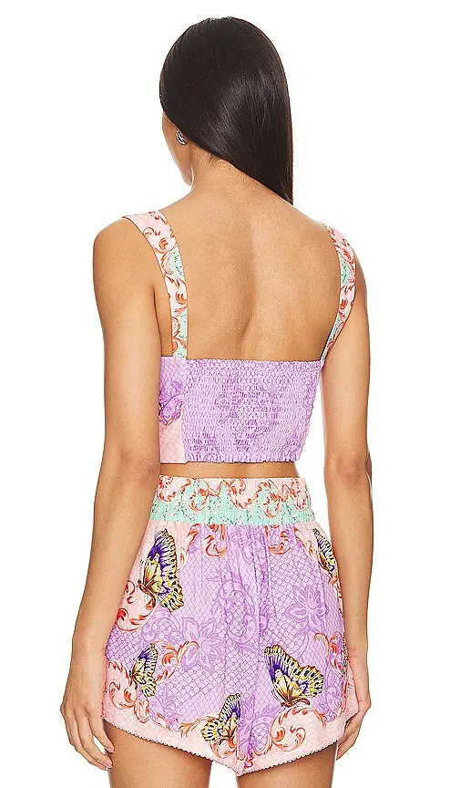 Agua Bendita X Lupe Crop Top - Meadow