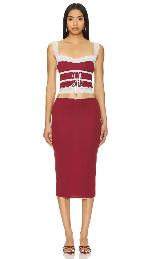LOBA Rocio Midi Skirt