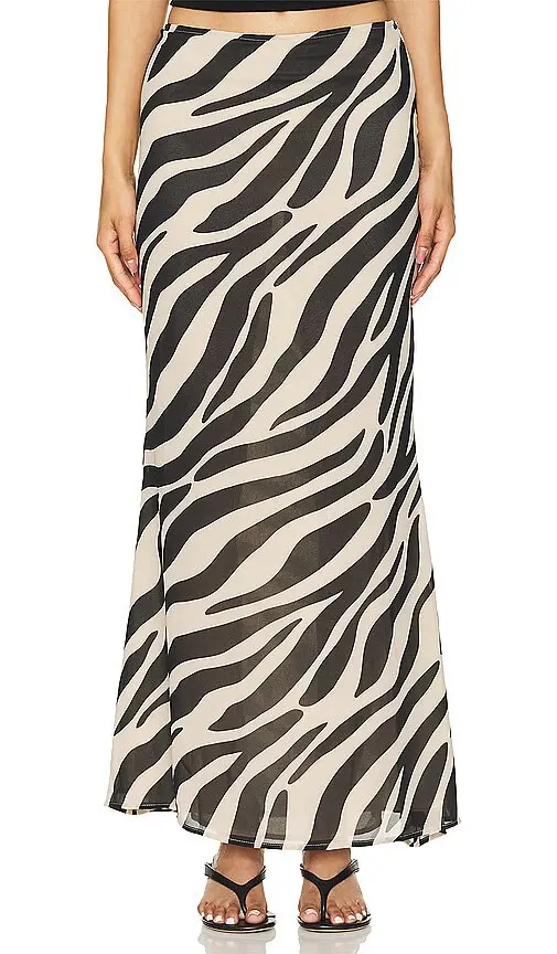 Superdown Maxi Skirt - Stripe