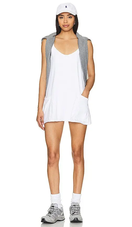 Free People X Hot Shot Mini Dress - White