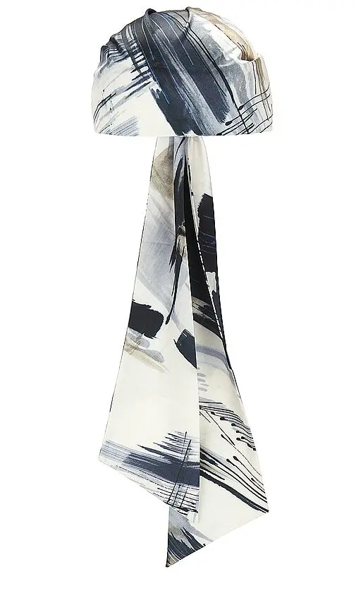 Eugenia Kim Gigi Headscarf - Ivory  Beige  & Navy