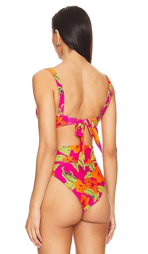 Beach Riot Paulina Bikini Top In Pink