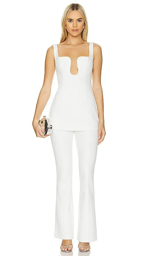 Misha Collection X Belva Jumpsuit - Ivory