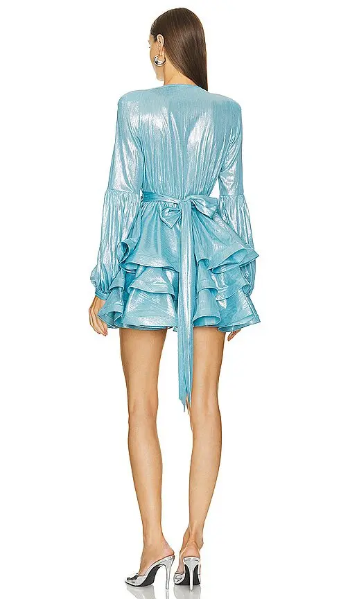 Bronx And Bronco X Bedouin Metallic Mini Dress In Light Blue - 30% Off |  Editorialist