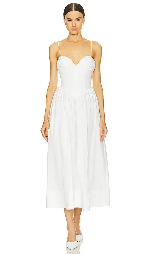 Ronny Kobo Carmine Dress - Optic White