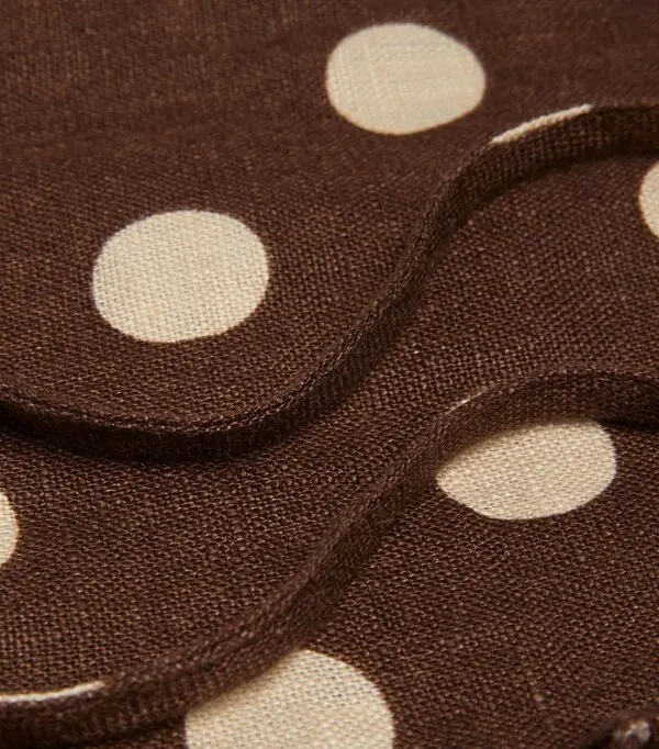 posse brown linen dress Balcony Moment Brown Linen Midi Dress | Trendy Women's Dress main image 1