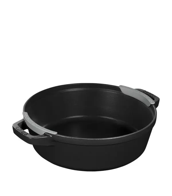 STAUB 3-piece Round Stackable Cocotte Set - Black