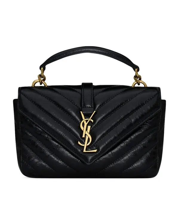 Saint Laurent Collège Mini Shoulder Bag - Black