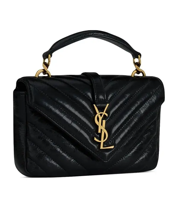 Saint Laurent Collège Mini Shoulder Bag - Black