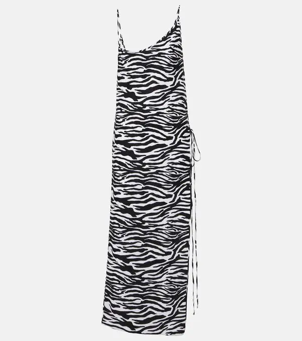 Attico Zebra-print Midi Dress
